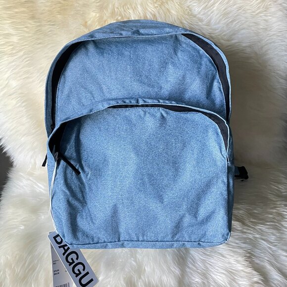 BAGGU | Bags | Nwt Baggu Large Nylon Backpack Digital Denim | Poshmark